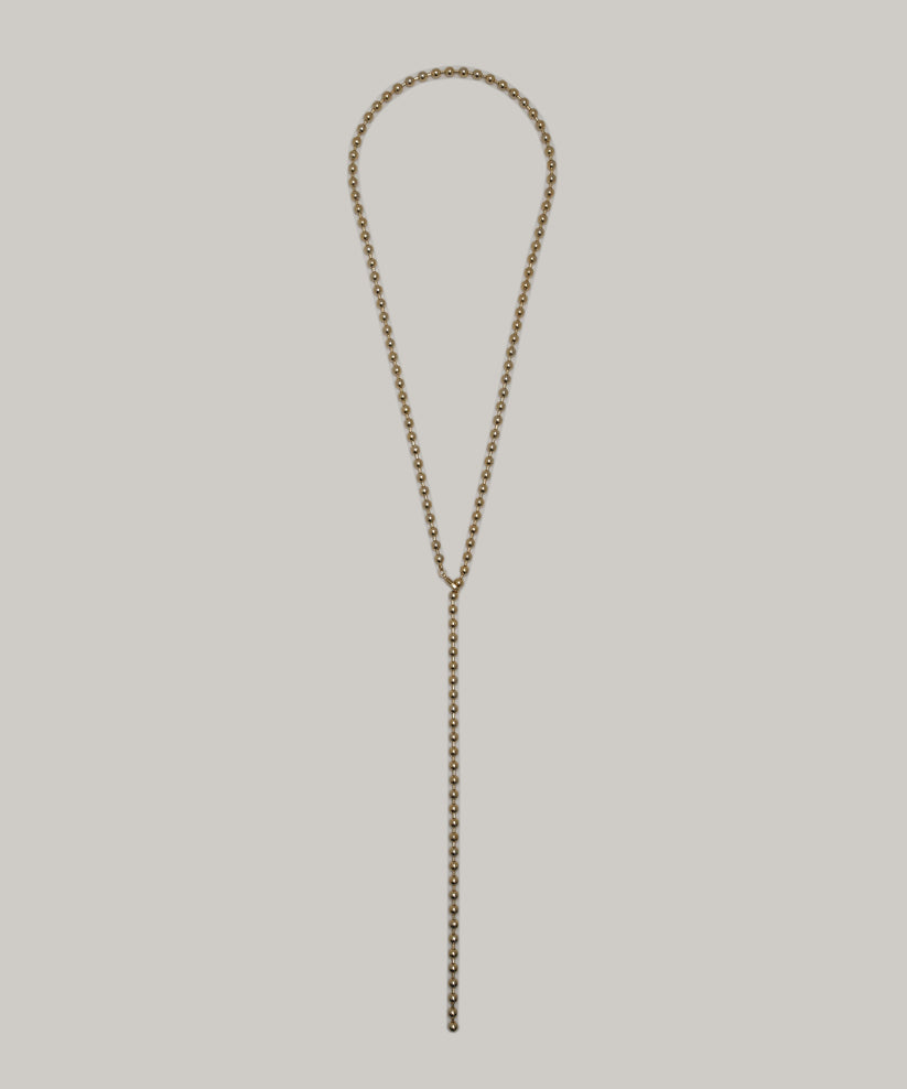 Long sphere Necklace (Gold) – TRES